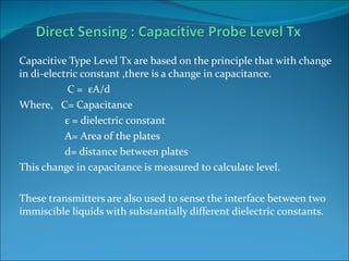 Level Measurement | PPT