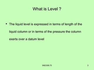 Level measurement | PPT