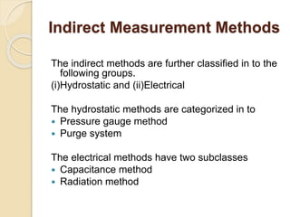 Level measurement | PPT