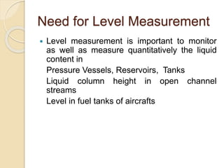 Level measurement | PPT