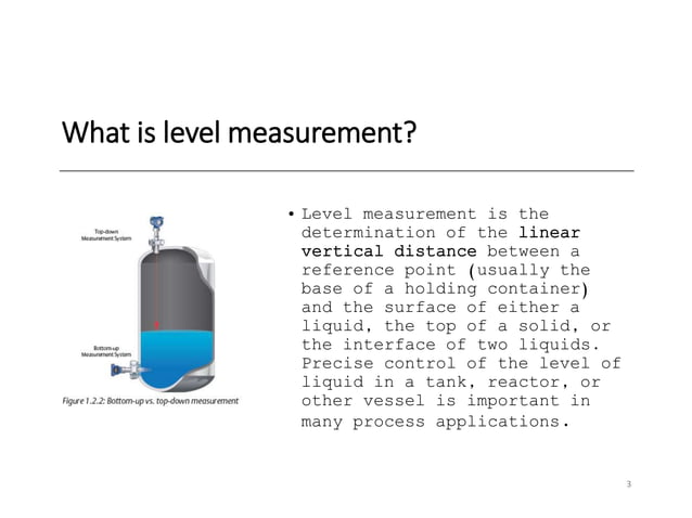 Level measurement | PPTX | Physics | Science