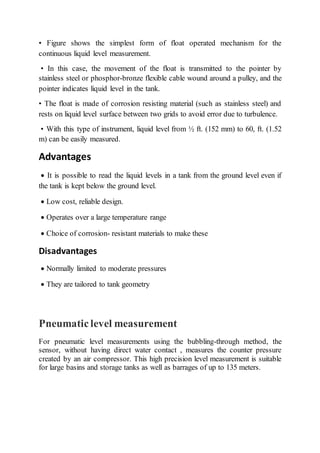 Level measurement | DOCX