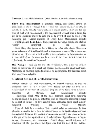 Level measurement | DOCX