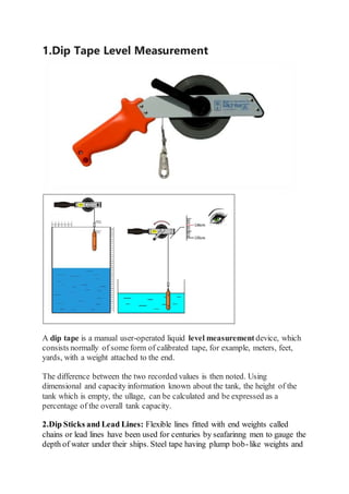 Level measurement | DOCX