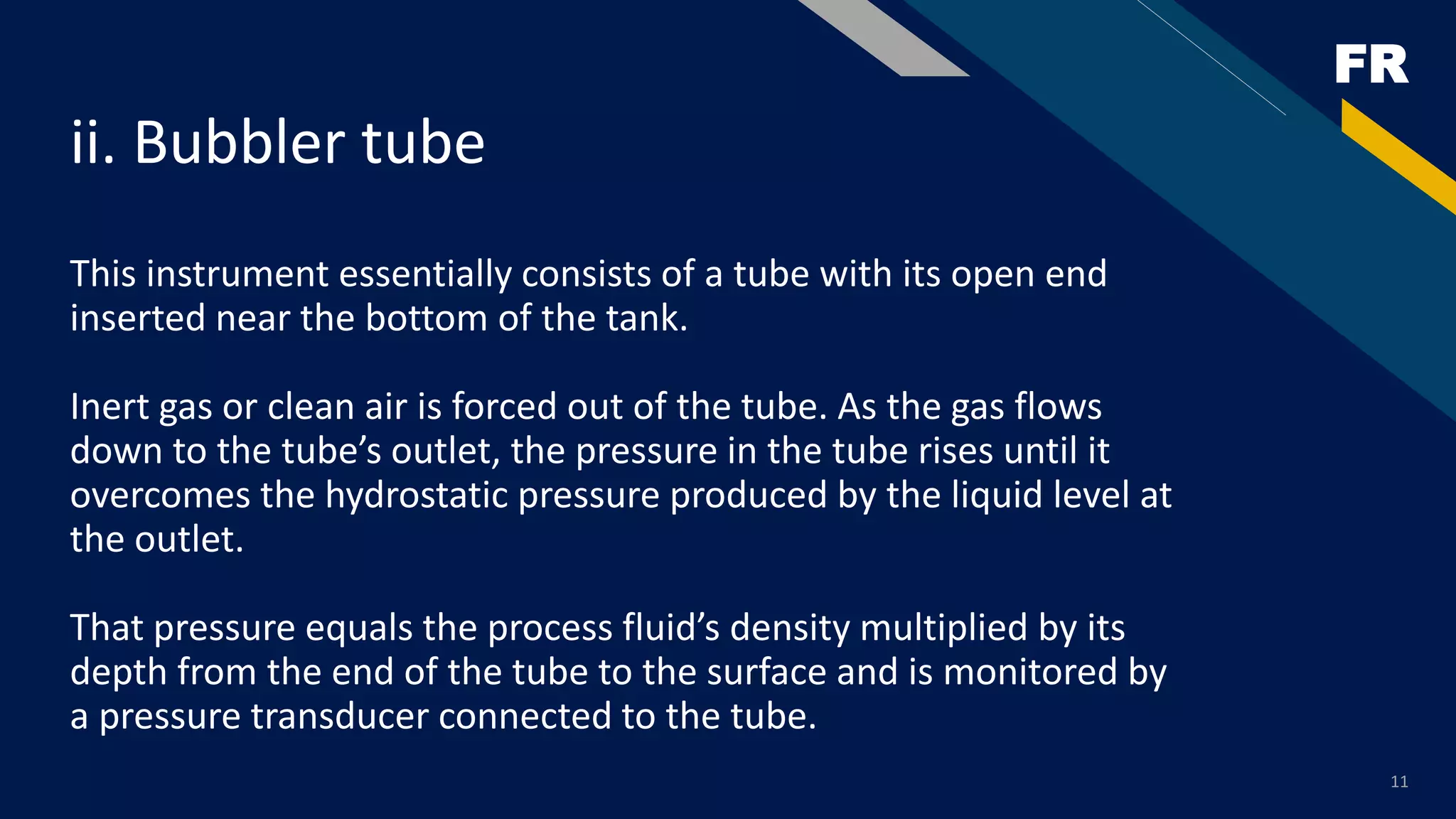 Level measurement instruments | PPTX