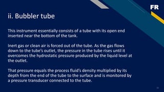 Level measurement instruments | PPTX