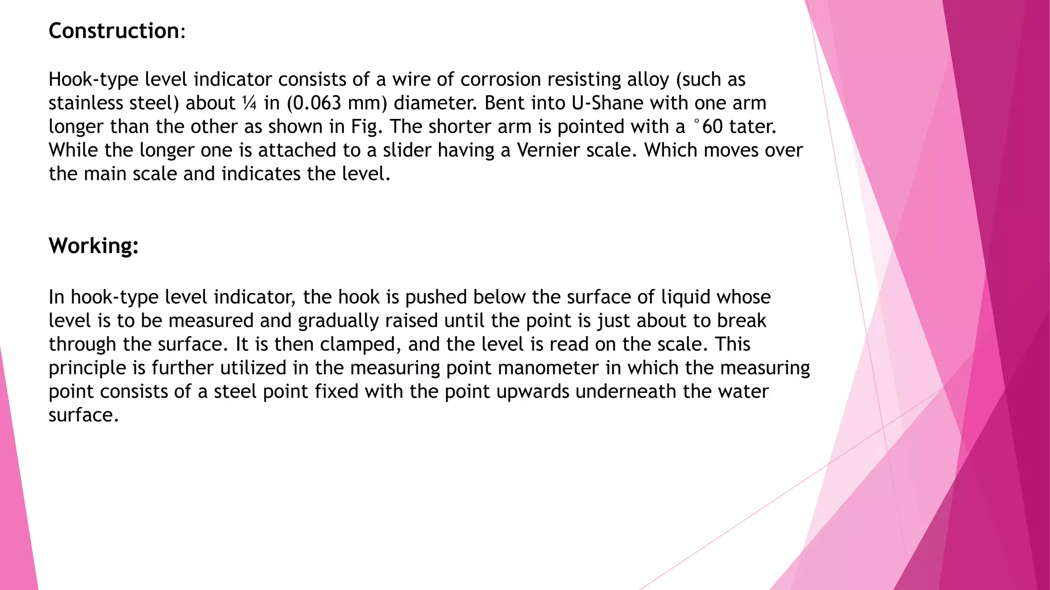 Level measurement ppt | PPTX