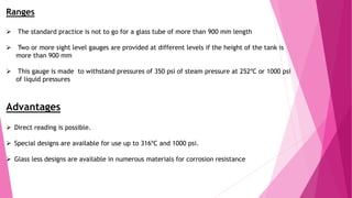 Level measurement ppt | PPTX