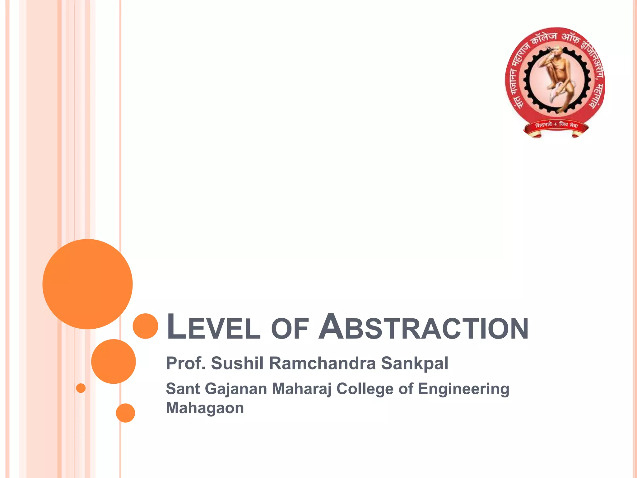 Level of abstraction | PPTX