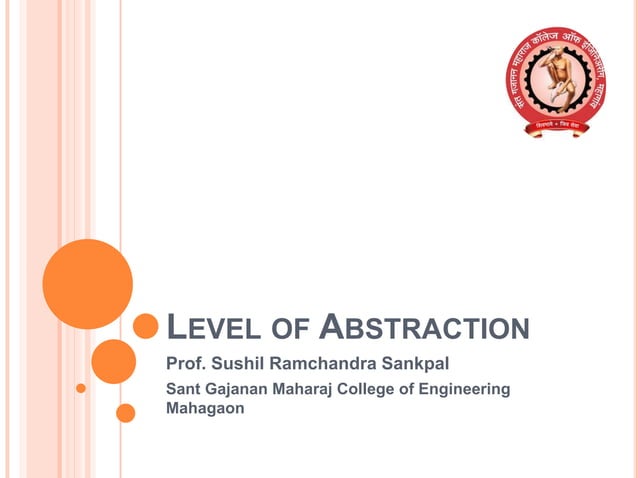 Level of abstraction | PPTX