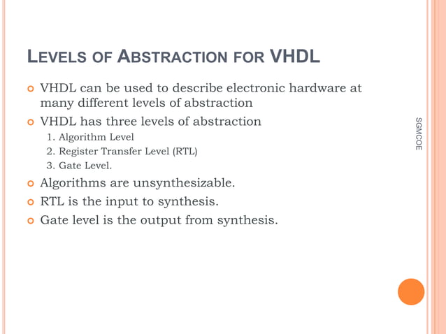 Level of abstraction | PPTX