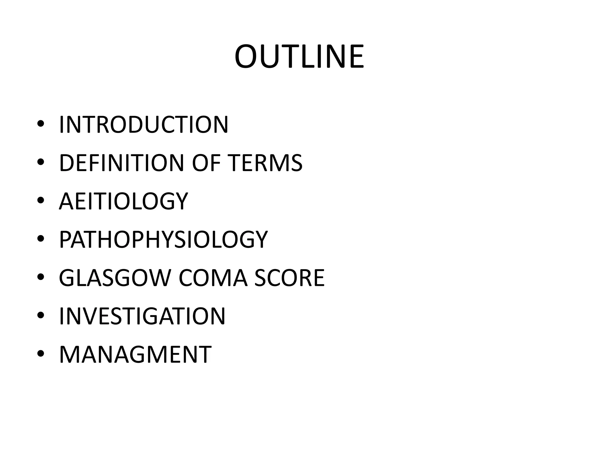 Level of consciousness (GCS) | PPTX