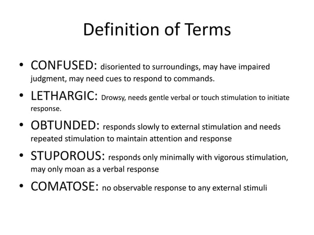 Level of consciousness (GCS) | PPTX