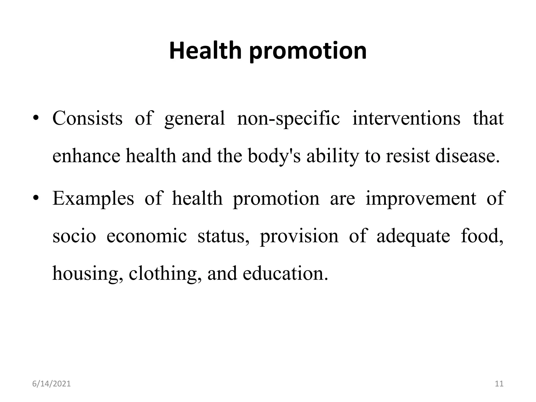 Levels of disease prevention | PPTX