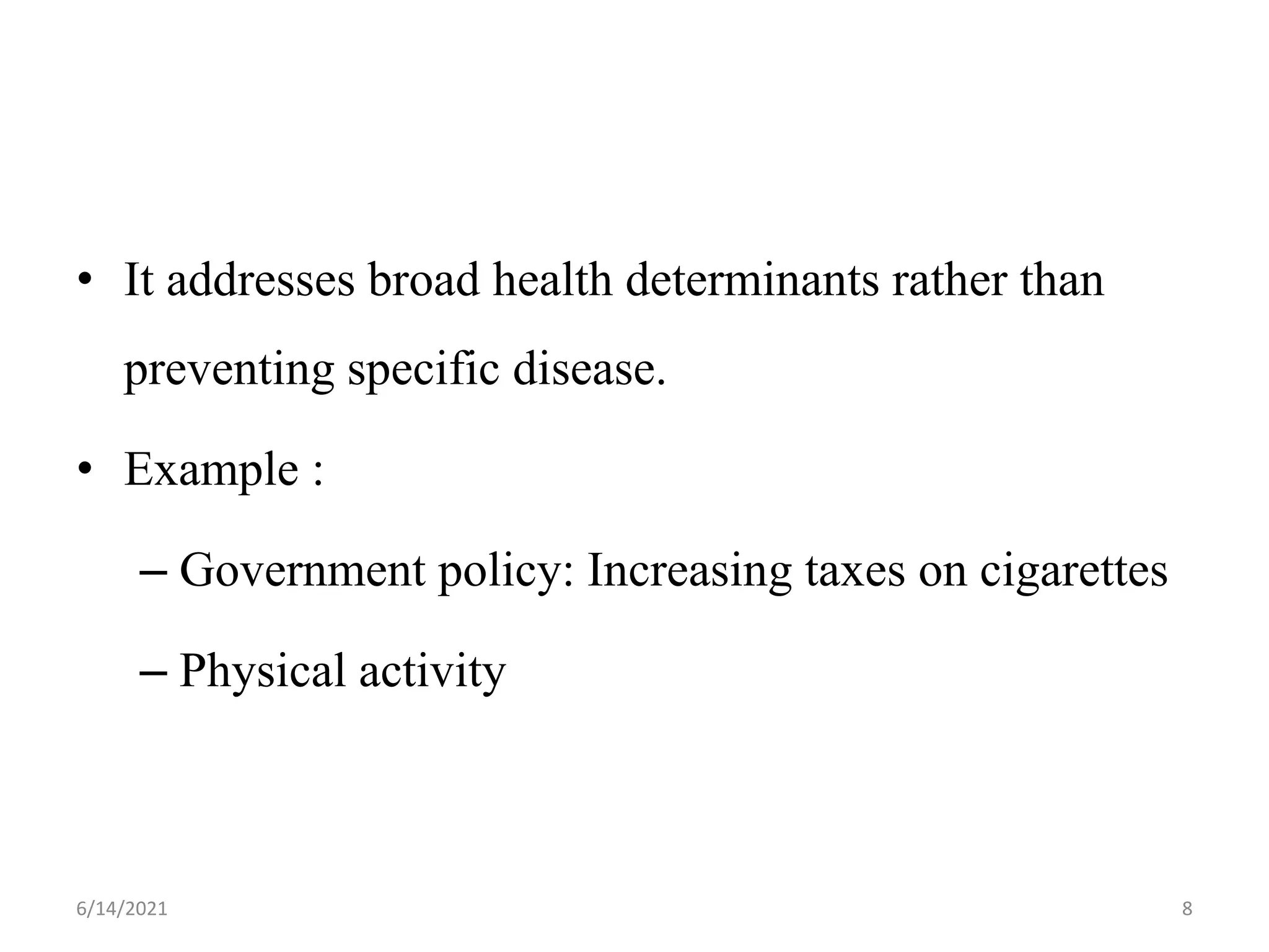 Levels of disease prevention | PPTX