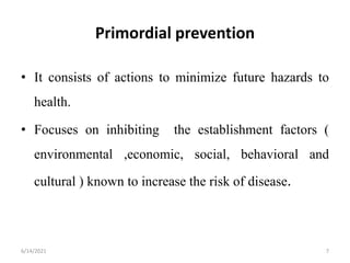 Levels of disease prevention | PPTX