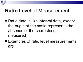 Level Of Measurement | PPT