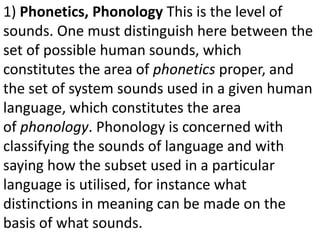 Level ofn language.ppt