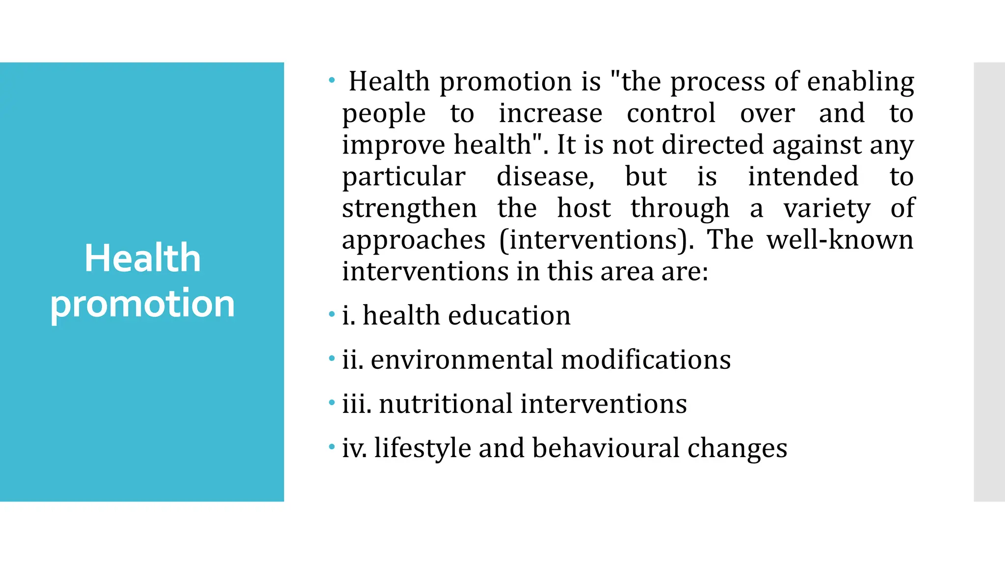 Health Promotion and Levels of Prevention.pptx