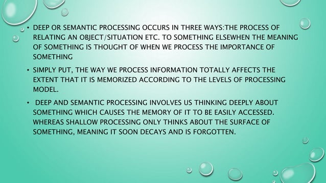 Level of processing | PPTX | Artificial Intelligence | Technology ...