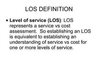 Level Of Service_presented atTennessee Association of Utility Districts ...