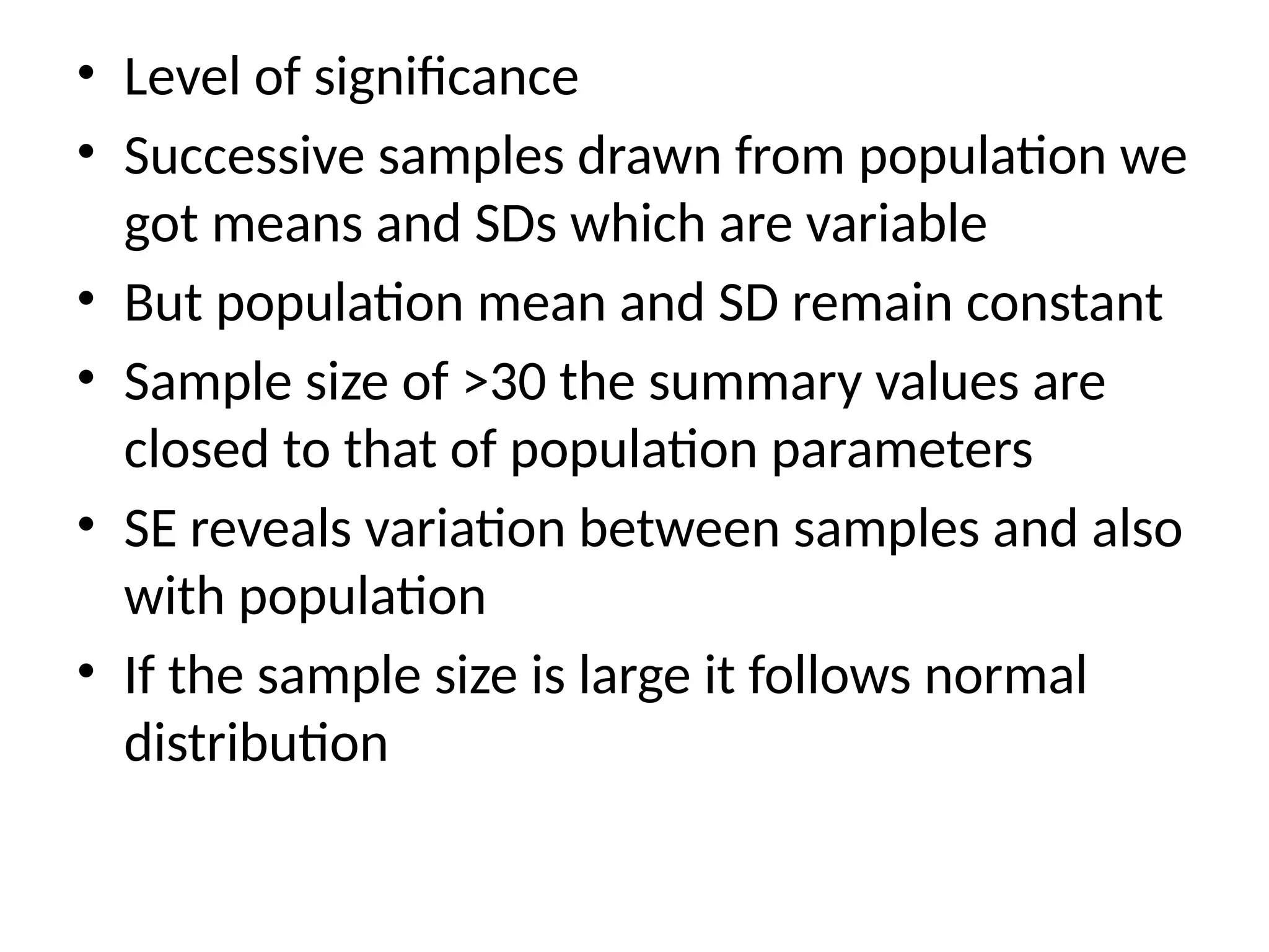 Levelof significance t test biostatisctics | PPTX