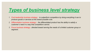 Level of strategy | PPTX