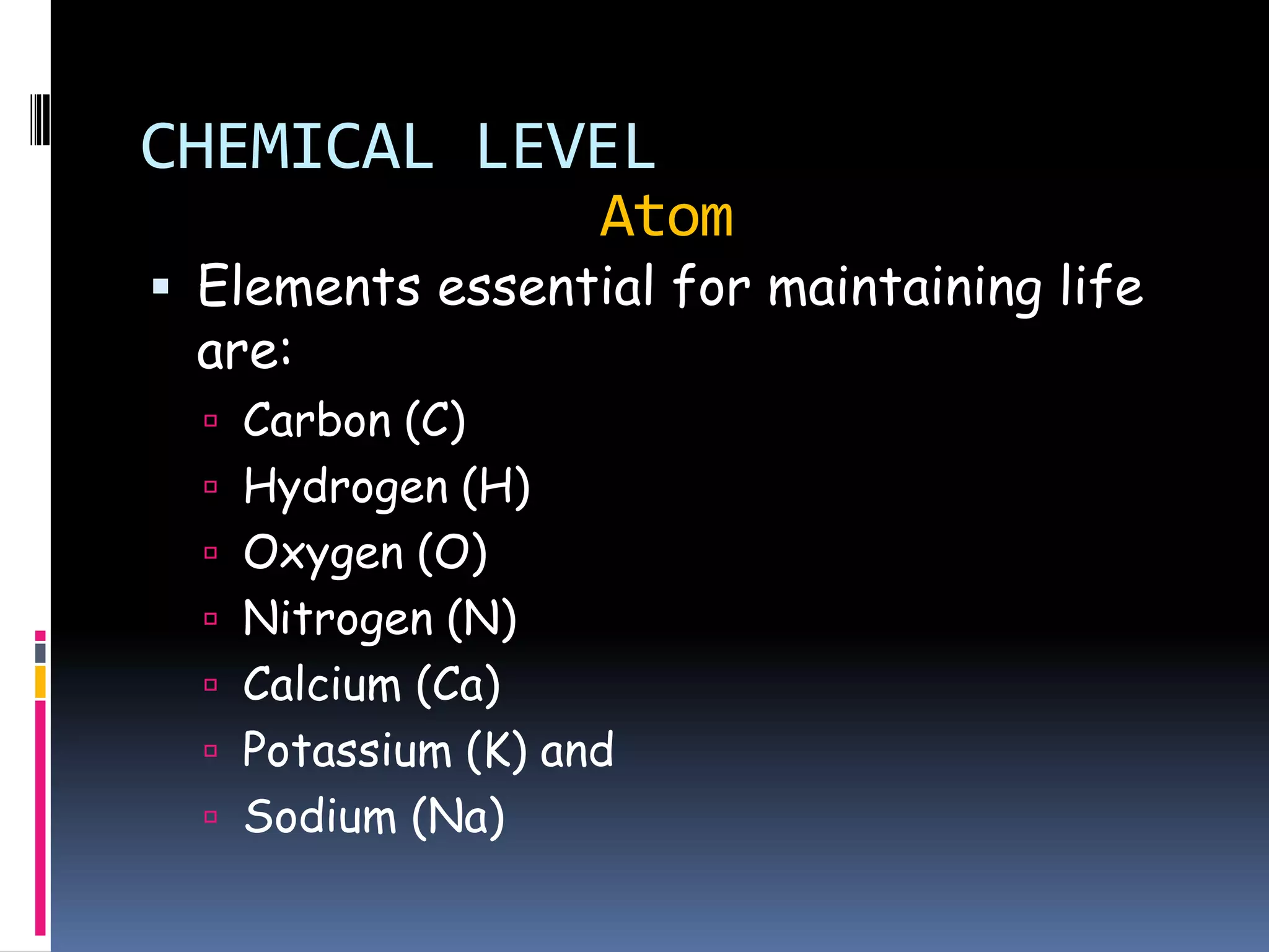 Level of structural organization | PPTX