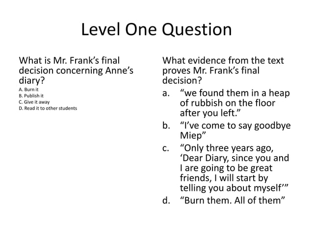 Asking Leveled Questions | PPTX