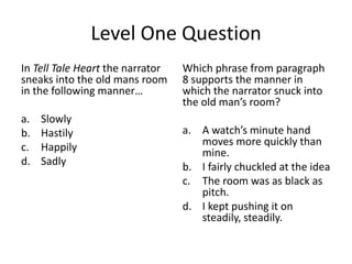 Asking Leveled Questions | PPTX