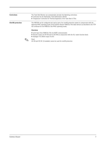 Level Radar-Tank Side Monitor NRF590 | PDF | Computer Peripherals | Computing