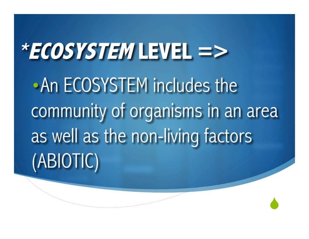 Levels Of Bio Organization | PPT
