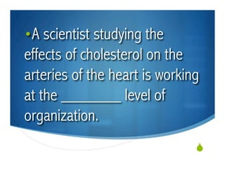 Levels Of Bio Organization | PPT