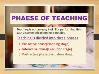 Levels and Phases of Teaching | PPT