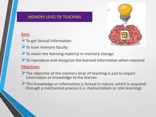 Levels and Phases of Teaching | PPT