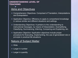 Levels and Phases of Teaching | PPT