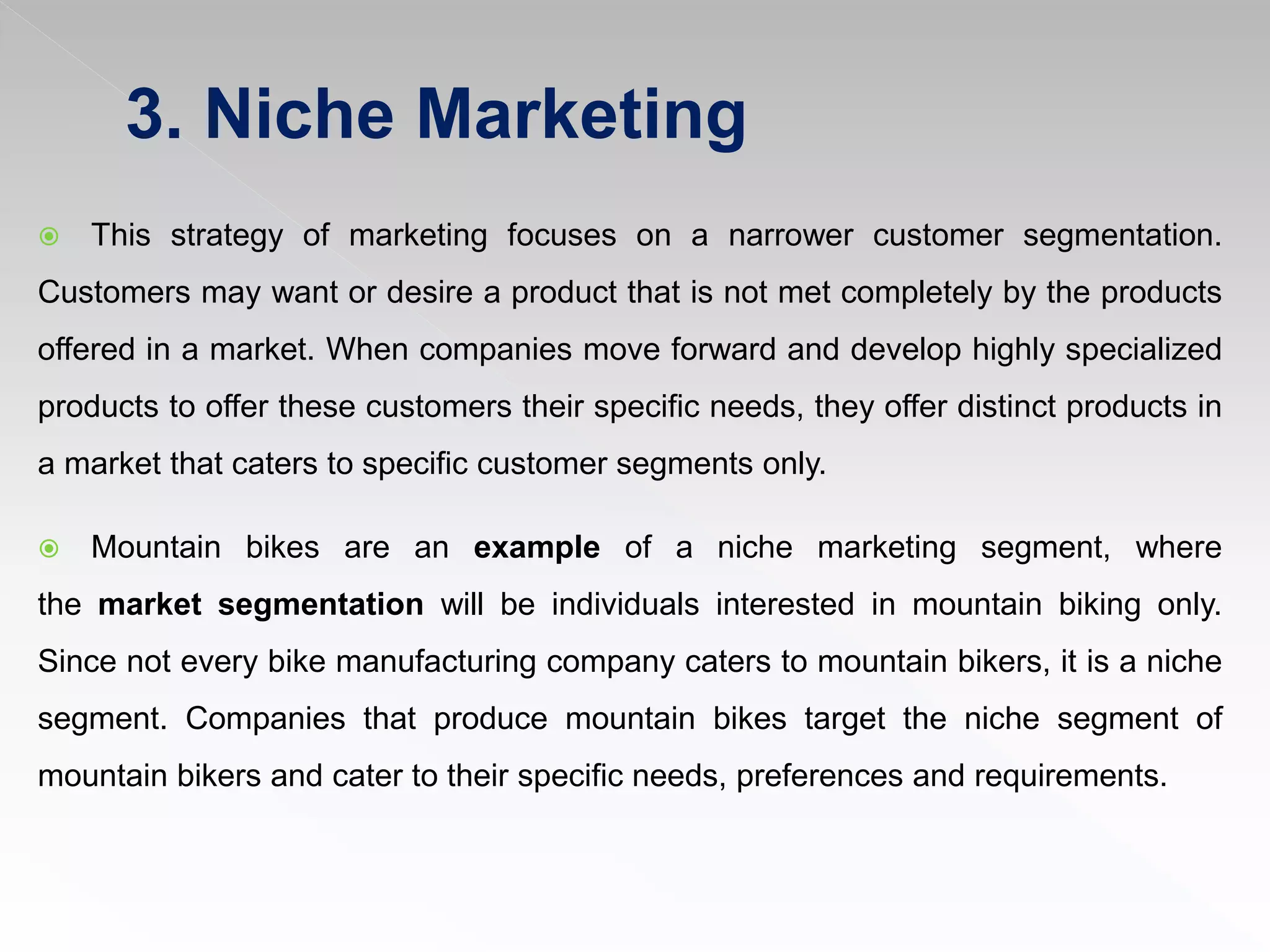 Levels and Pattern of Market Segmentation | PPTX
