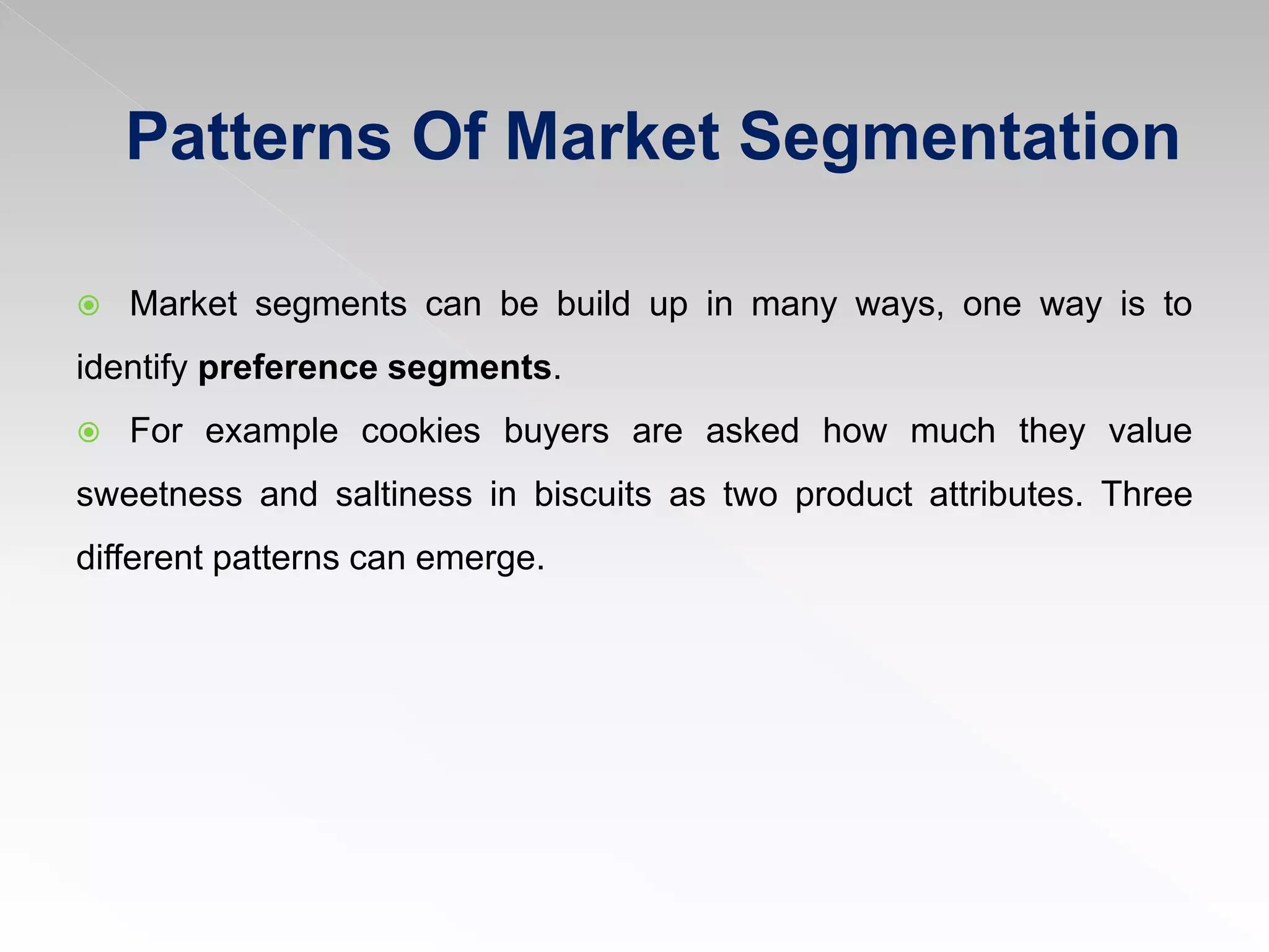 Levels and Pattern of Market Segmentation | PPTX