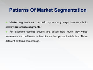 Levels and Pattern of Market Segmentation | PPTX