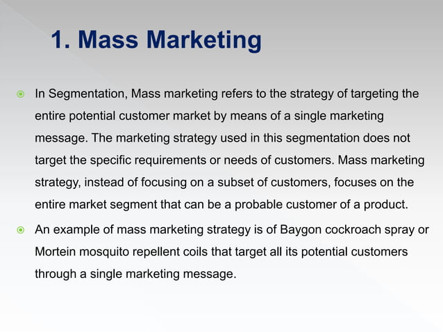 Levels and Pattern of Market Segmentation | PPTX | Marketing and ...