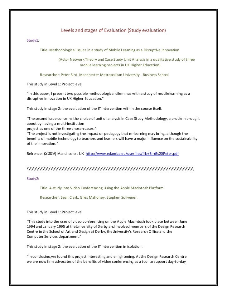 Levels And Stages Of Evaluation Levels And Stages Of Evaluation