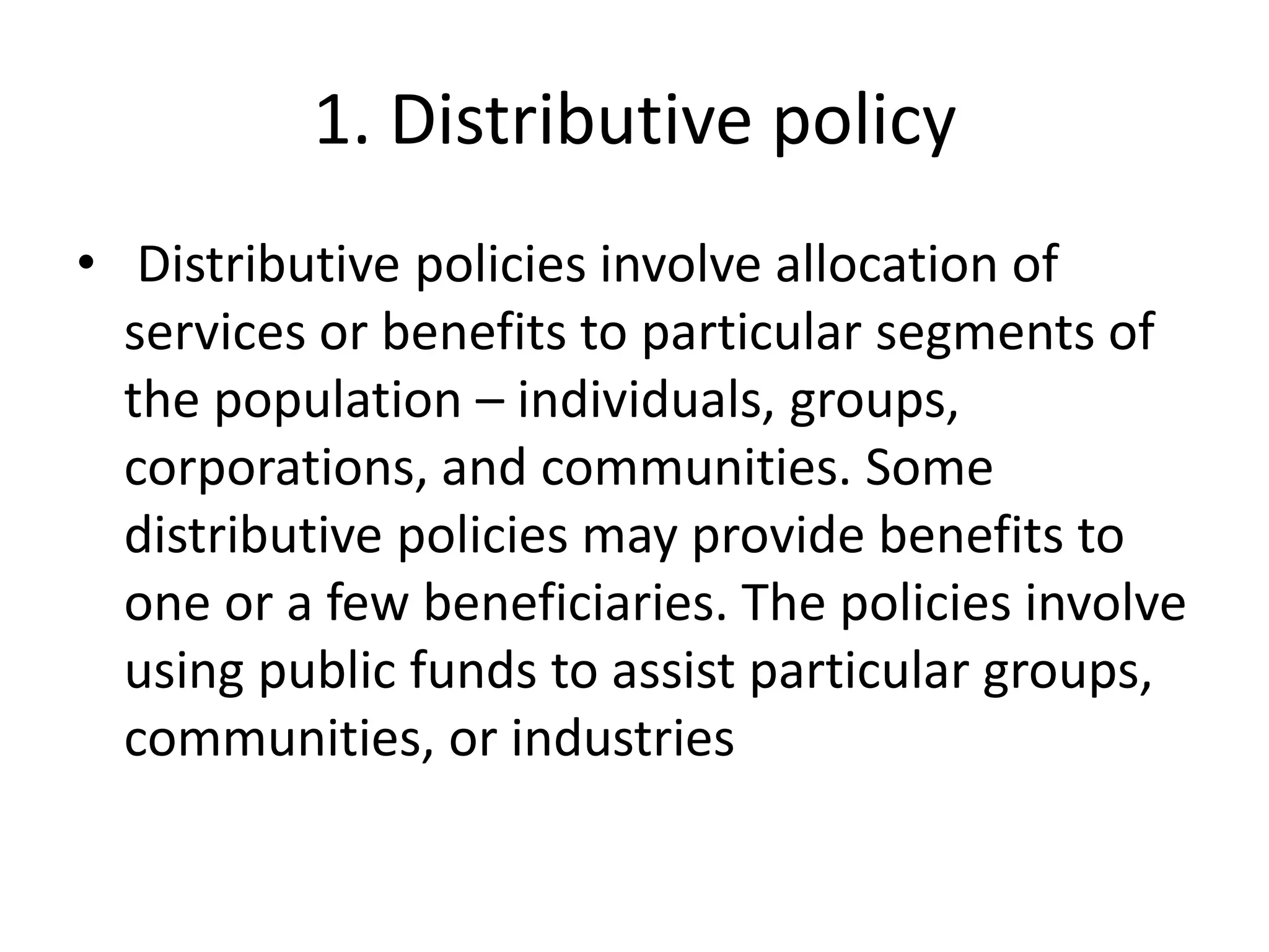 Levels and typologies of public policy | PPTX