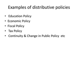 Levels and typologies of public policy | PPTX