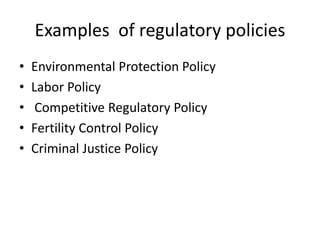 Levels and typologies of public policy | PPTX