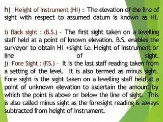 Leveling basic surveying third year engineering | PPTX