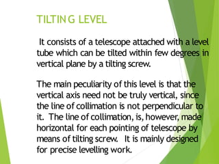 Leveling basic surveying third year engineering | PPTX
