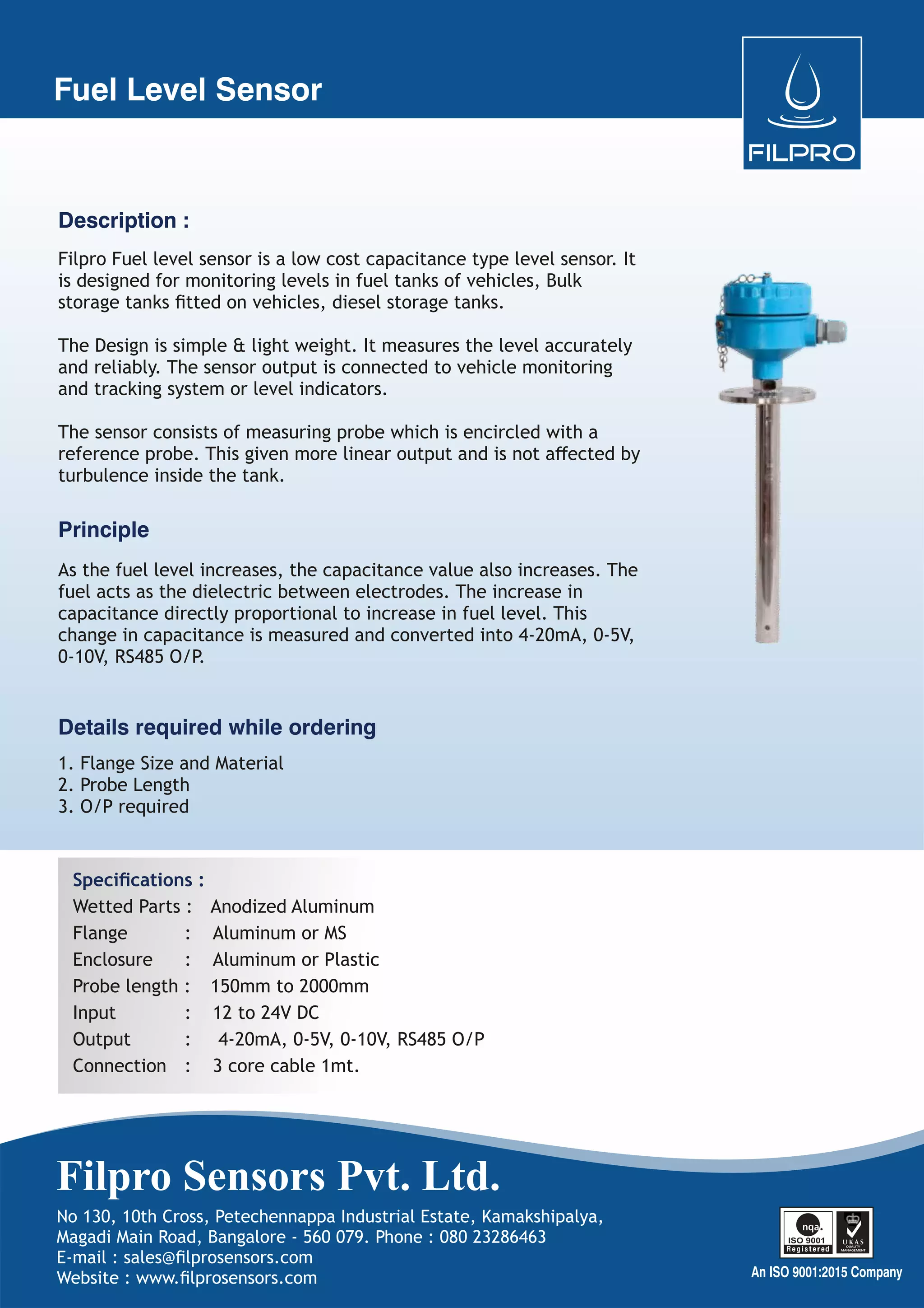 Level Sensor | PDF