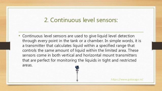 What is Level sensor and how does it works? | PPTX