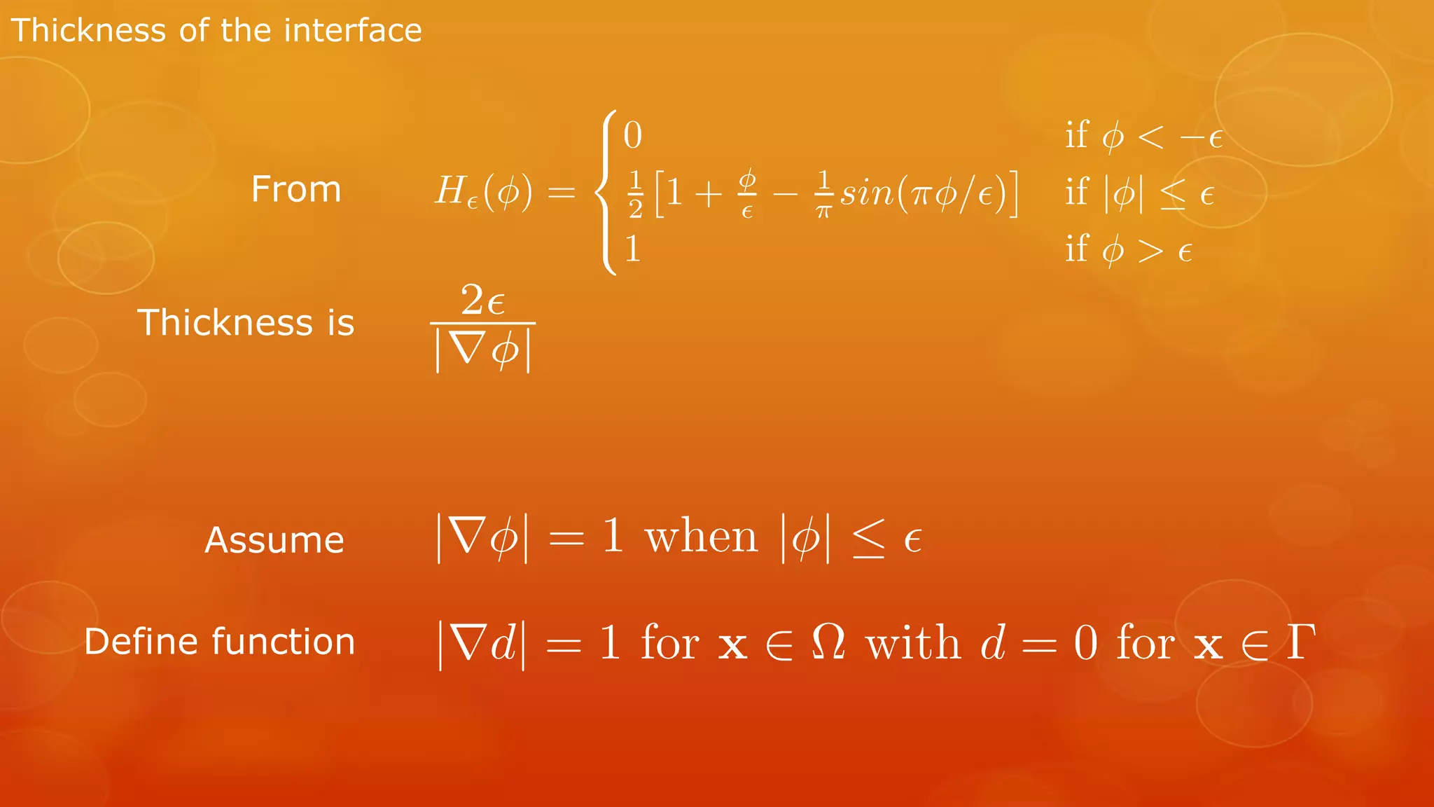 Level set method for droplet simulation | PPT