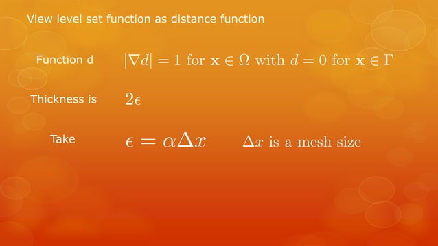 Level Set Method For Droplet Simulation Ppt